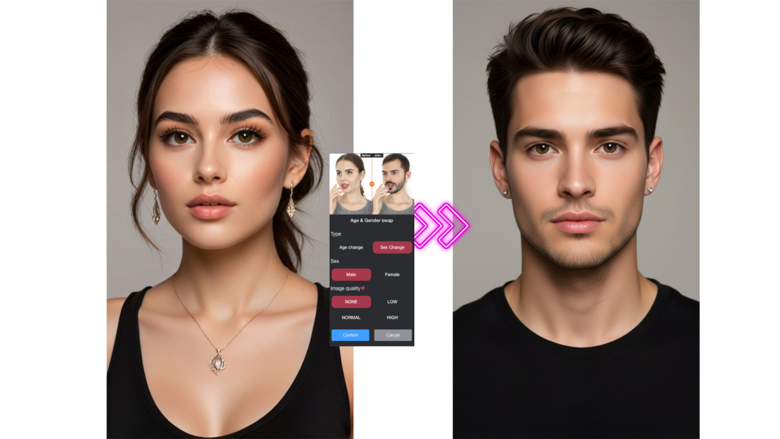 Age Gender Swap: Your Online Tool for Gender & Age Transformation ...
